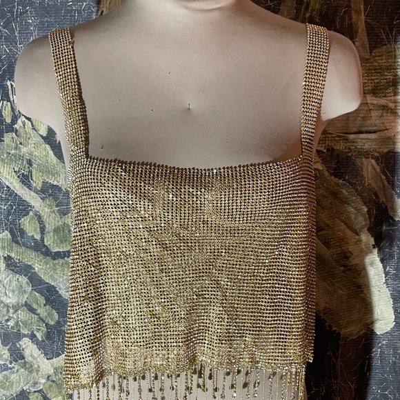 Sunday in Brooklyn | Tops | Sunday In Brooklyn Open Back Chainmail Tank ...